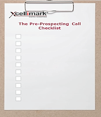 The Pre-Prospecting Call Checklist